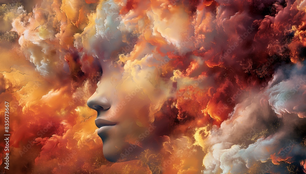 Abstract paintings that represent visuals of the subconscious mind ...