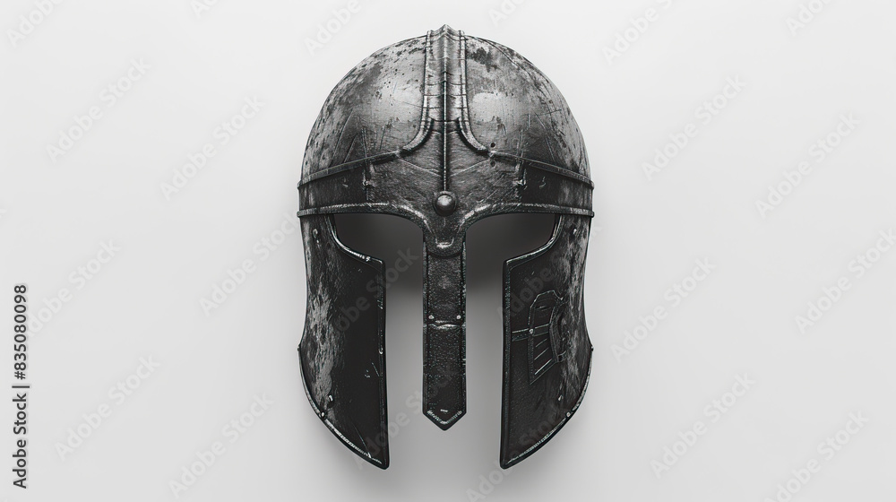 ภาพประกอบสต็อก Ancient Saxon civilization warrior helmet, modern ...