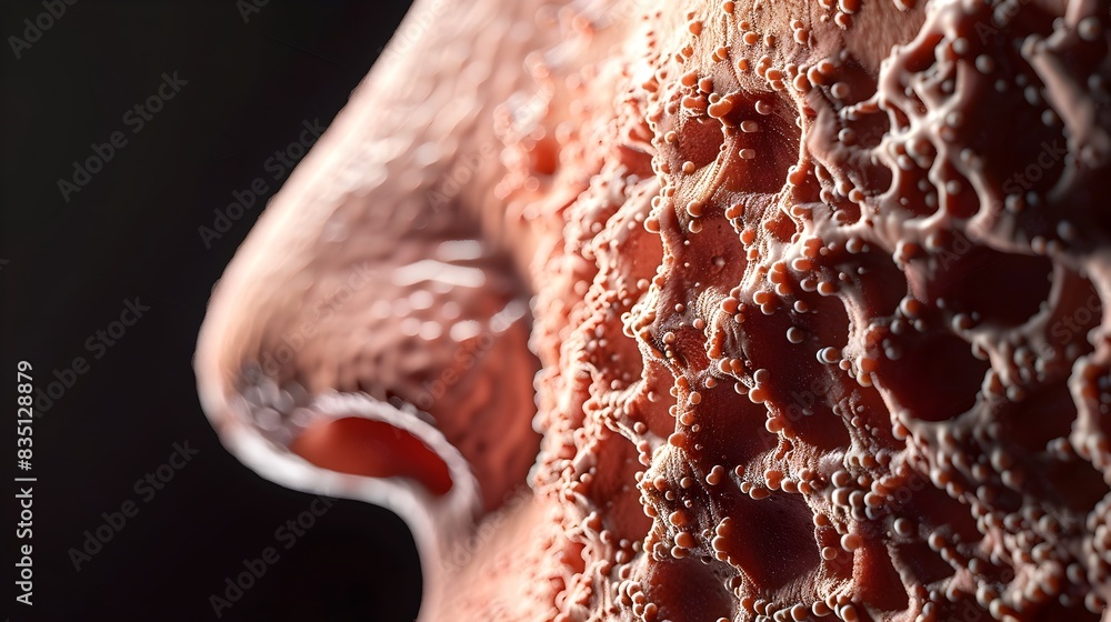 Detailed Human Skin Texture: A Macro Perspective Stock Illustration ...
