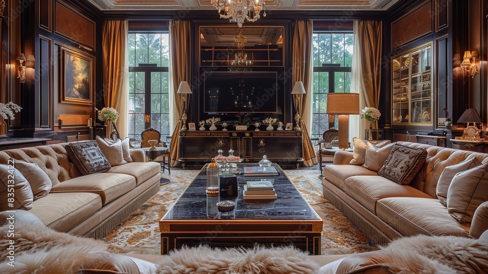 Step into modern luxury with this contemporary European living room ...