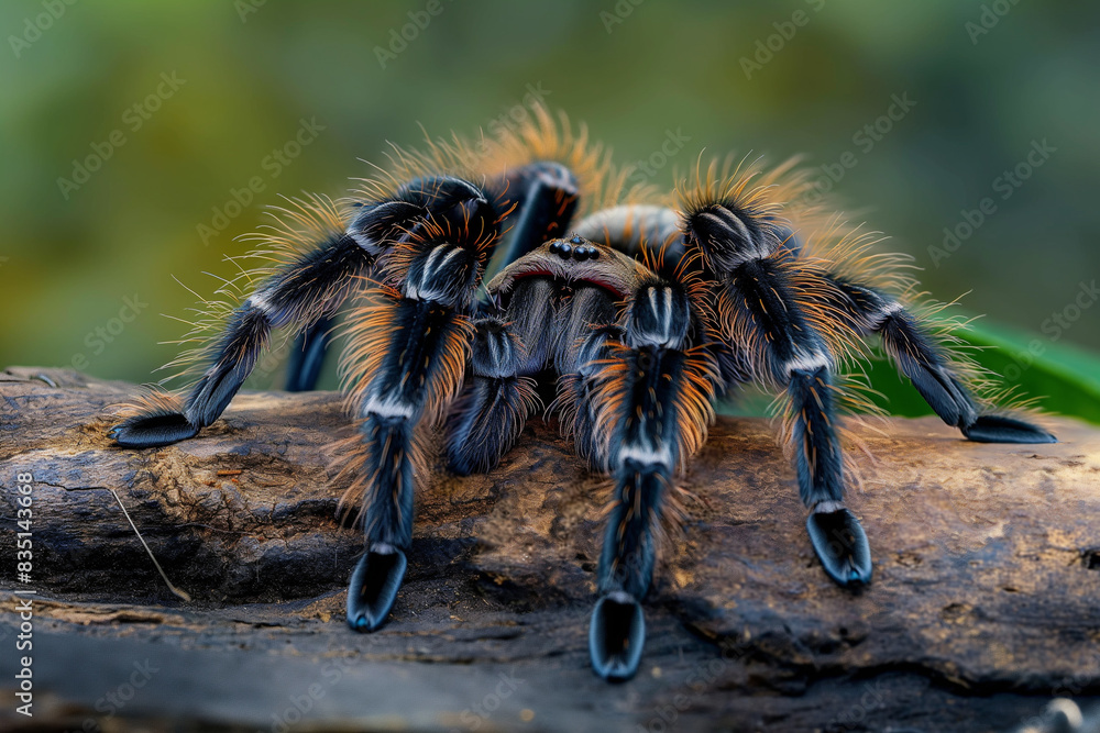 Huge Hairy Tarantula Closeup, Intricate Web of Bristly Hairs, Detailed ...
