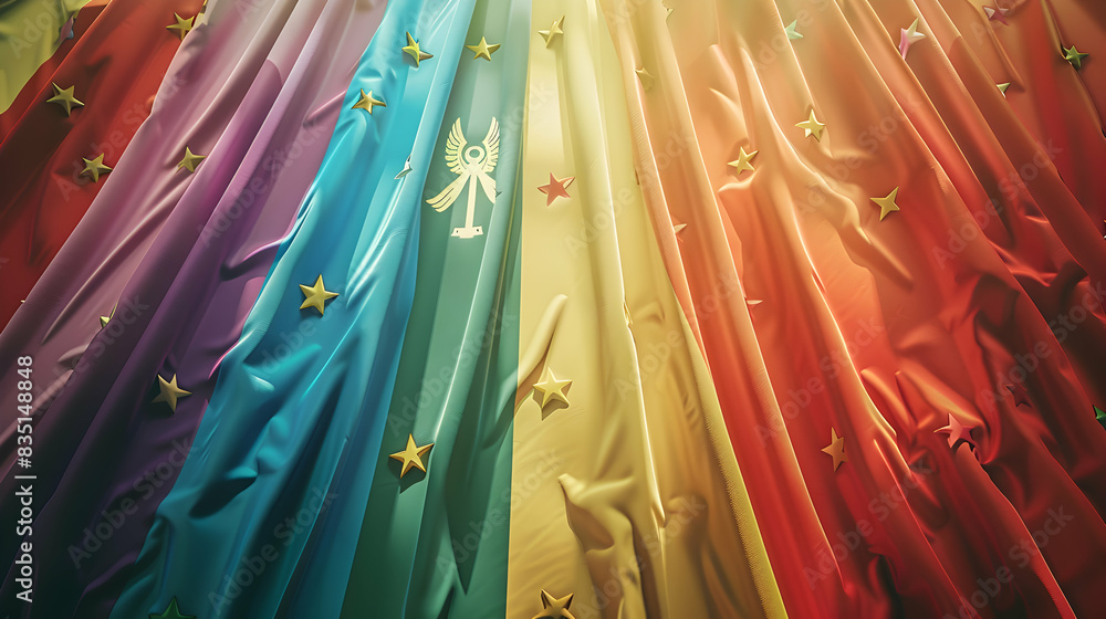 Faithful Unity: Pride Flag and Religious Symbols Merge in Stunning ...