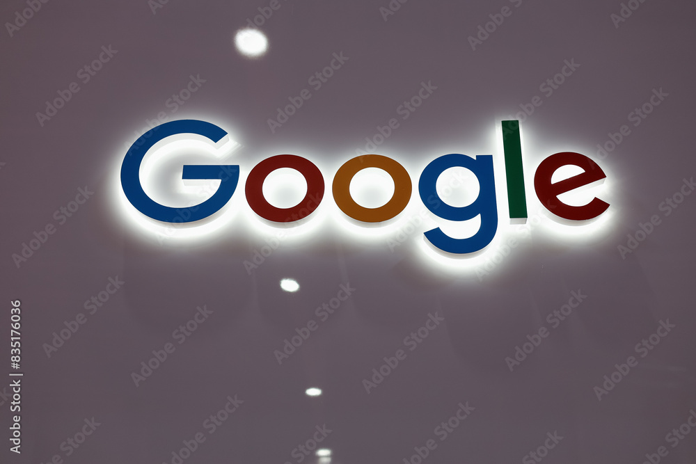 Bucharest, Romania - 20 May 2024: Google logo sign. Close up photo with ...