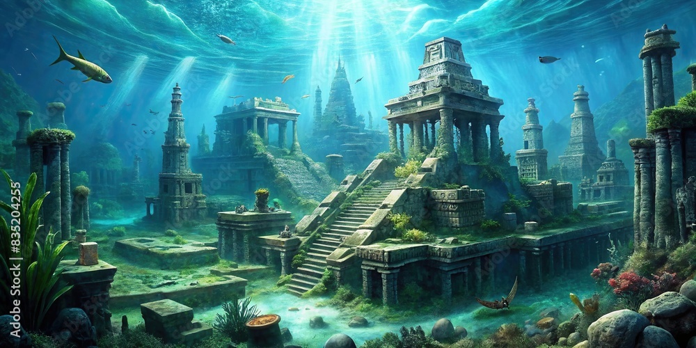 Underwater remains of the lost civilization of Atlantis , Atlantis ...