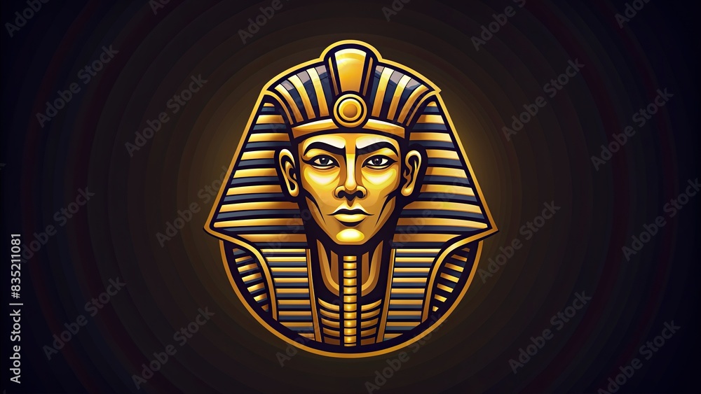 of a pharaoh logo design , pharaoh, logo,ancient, Egyptian, royal, king ...
