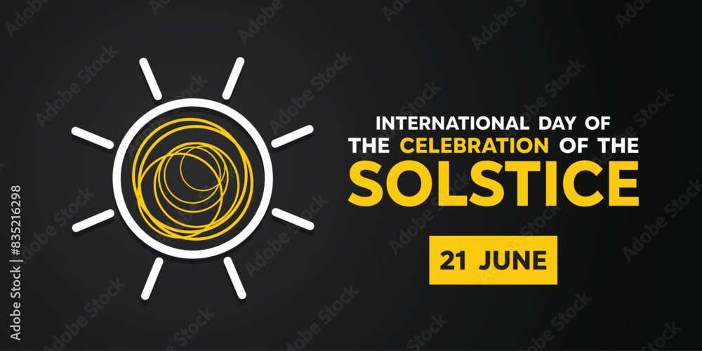International Day of the Celebration of the Solstice. Perfect for cards ...