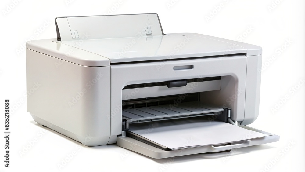 Printer isolated on white background, printer, isolated, white ...