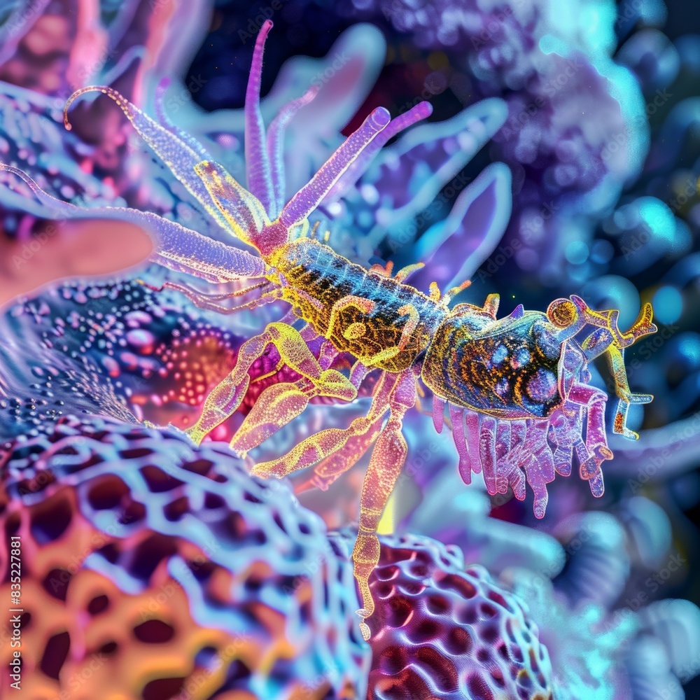 AAV virus similar to Covid-19 as seen through an electron microscope at ...