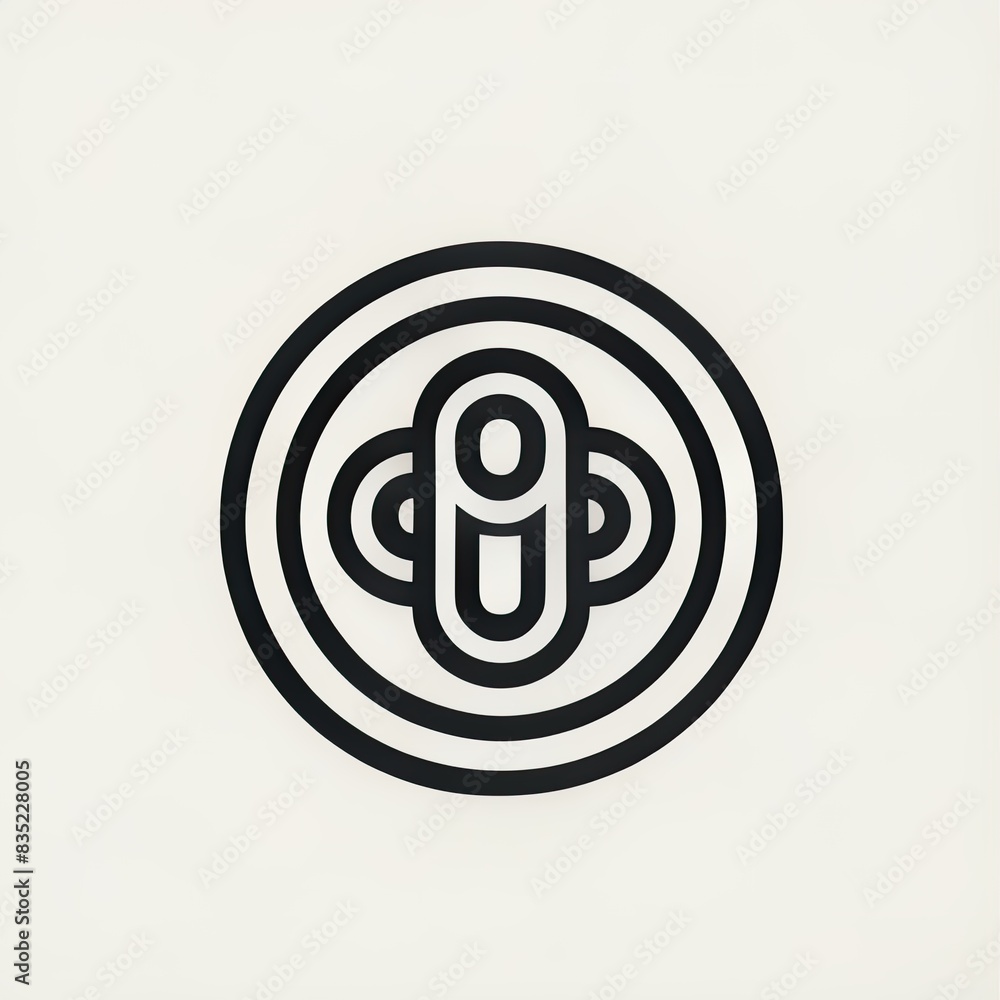monogram logo modern. icon cool. design symbol iconic. desain art logo ...