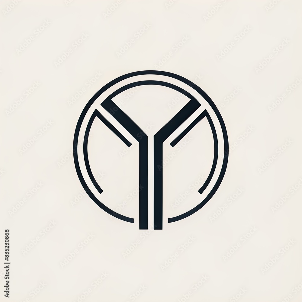 monogram logo modern. icon cool. design symbol iconic. desain art logo ...