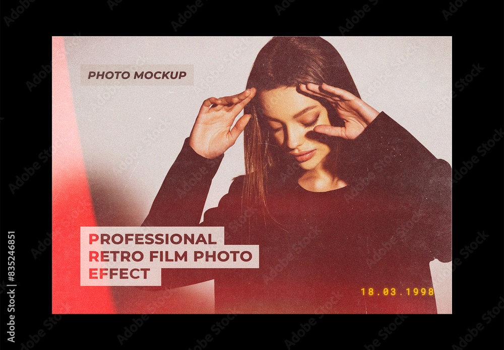 Film Vintage Frame Old Retro Photo Effect Paper Texture Template Mockup ...