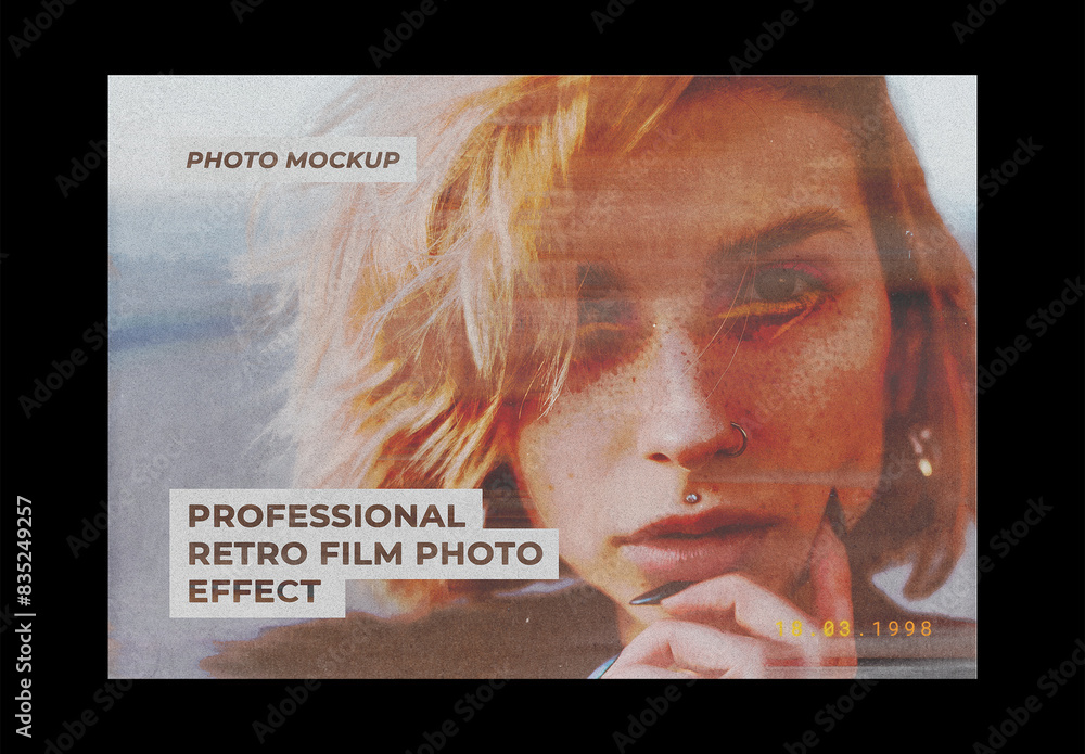 Film Vintage Frame Old Retro Photo Effect Paper Texture Template Mockup ...
