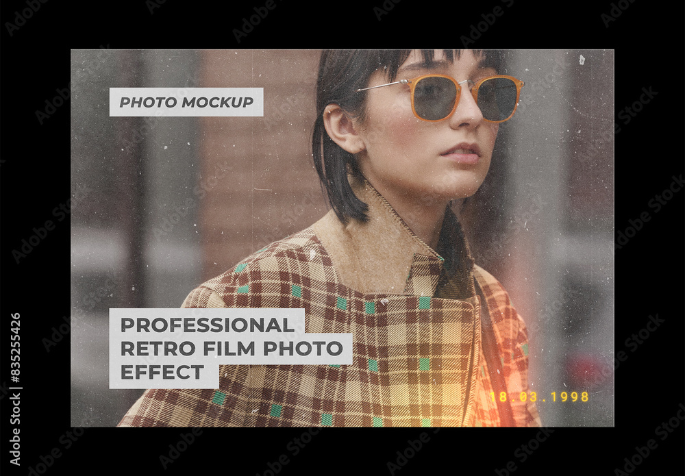 Film Vintage Frame Old Retro Photo Effect Paper Texture Template Mockup ...