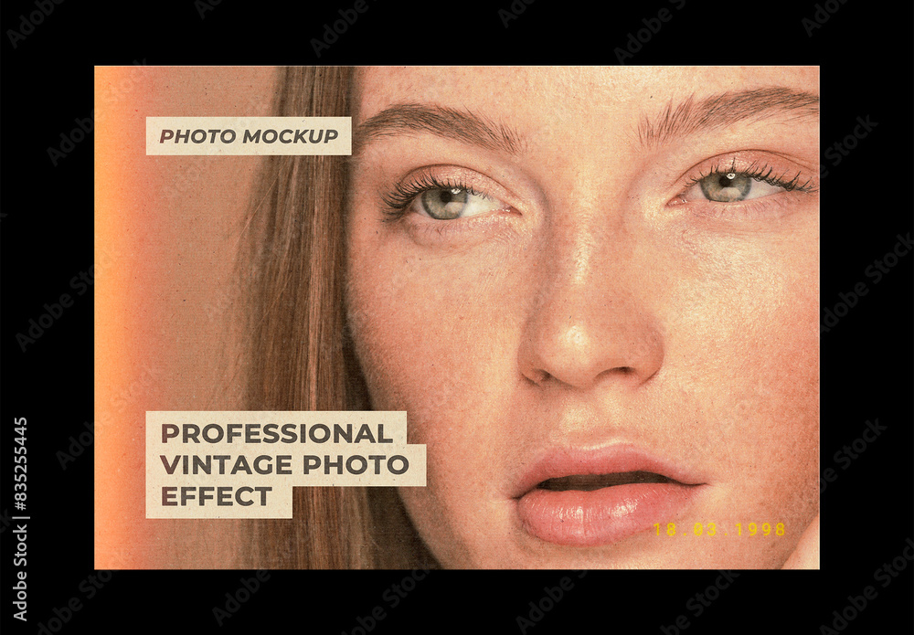 Film Vintage Frame Old Retro Photo Effect Paper Texture Template Mockup ...