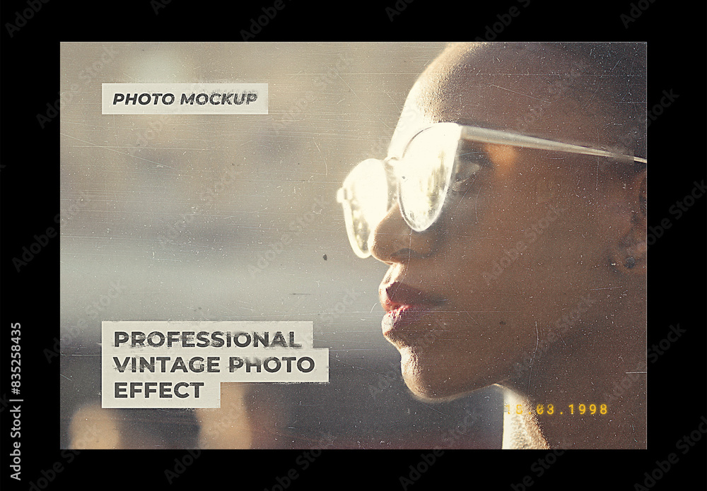 Film Vintage Frame Old Retro Photo Effect Paper Texture Template Mockup ...