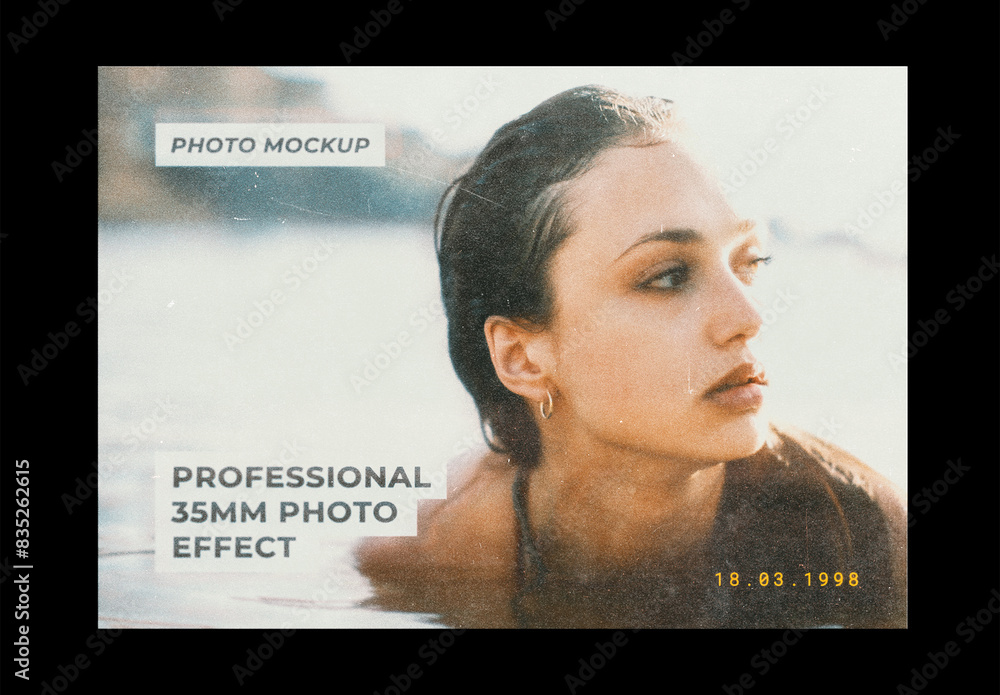 35mm Film Vintage Frame Old Retro Photo Effect Paper Texture Template ...