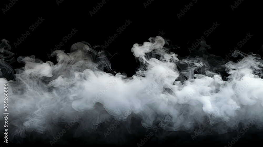 Toxic fumes movement on a white background ,Toxic fumes movement on a ...