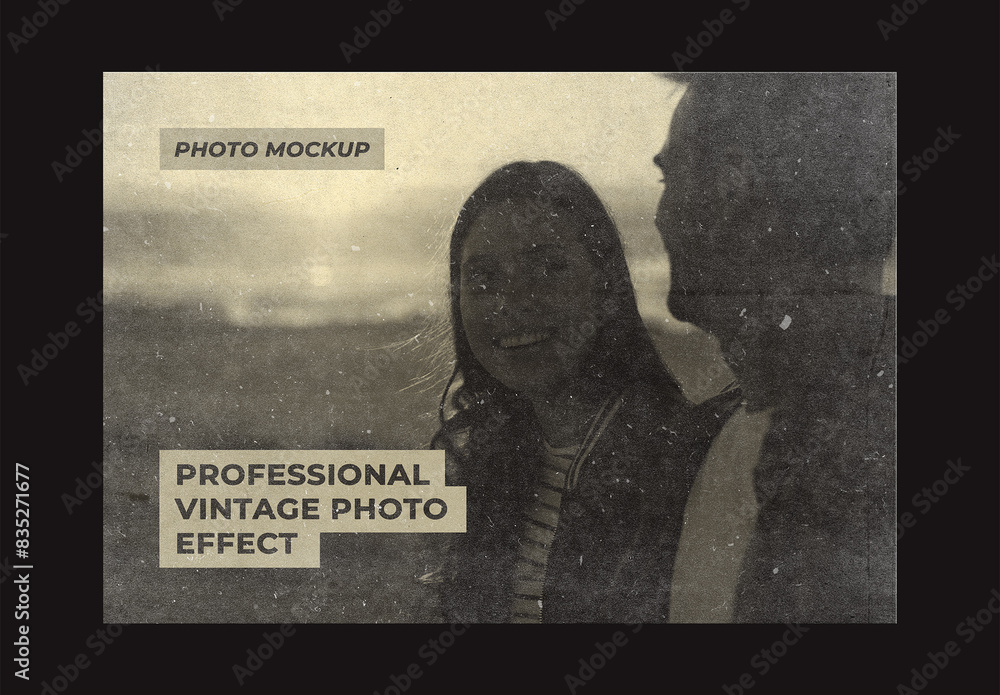 Film Vintage Frame Old Retro Photo Effect Paper Texture Template Mockup ...