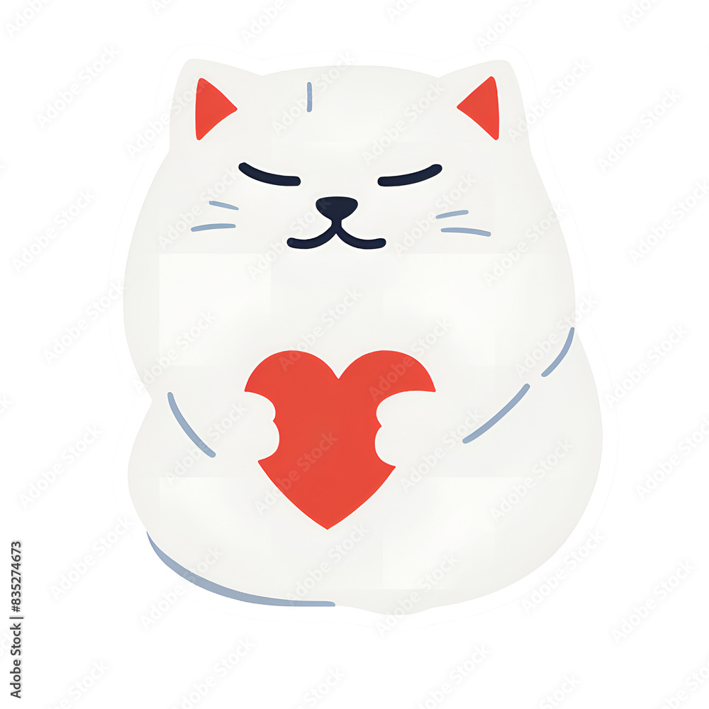 Affectionate White Round Cute Fluffy Cat: The white round cute fluffy ...