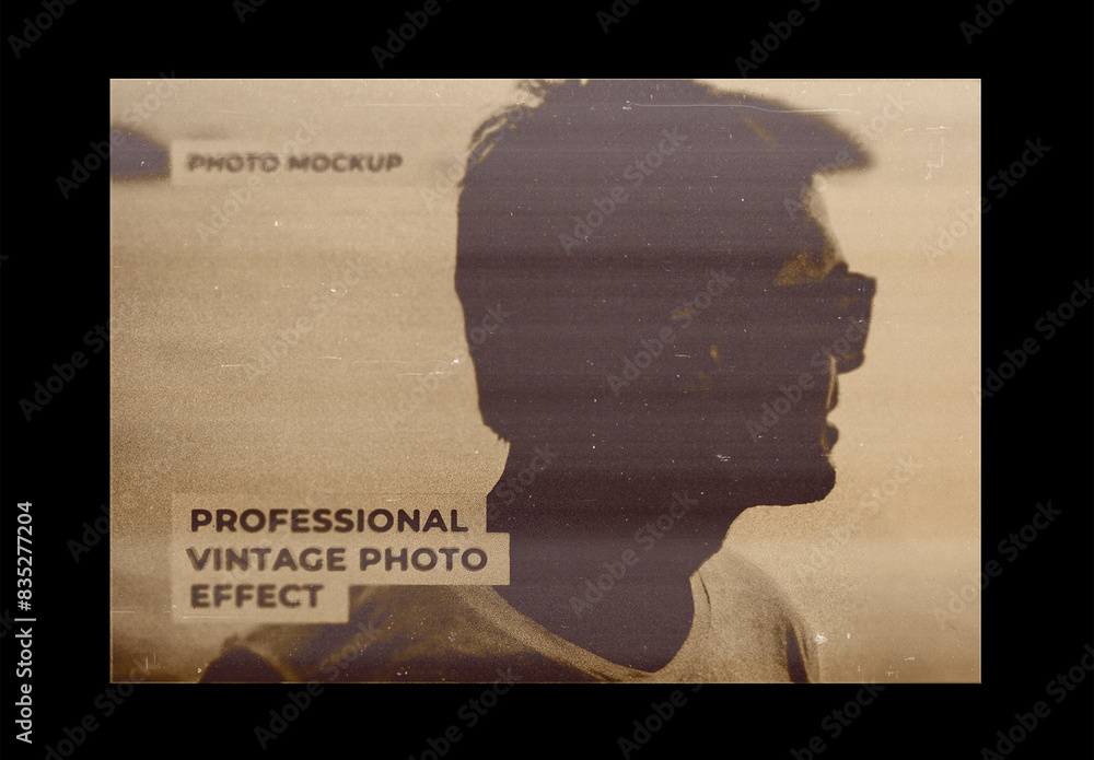 Film Vintage Frame Old Retro Photo Effect Paper Texture Template Mockup ...