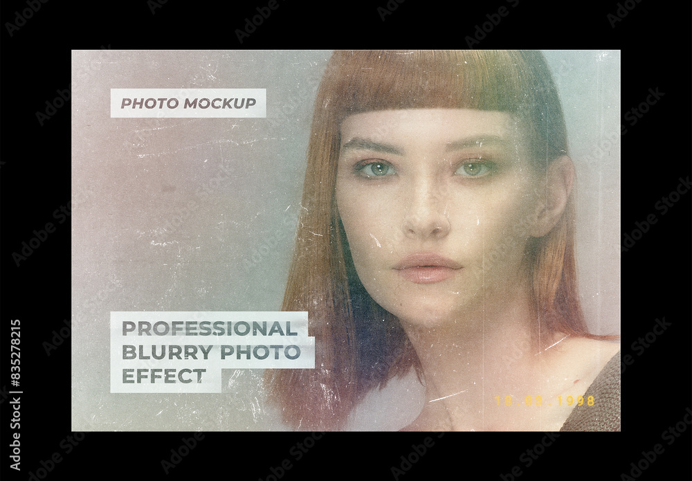 Blurry Film Vintage Frame Old Retro Photo Effect Paper Texture Template ...