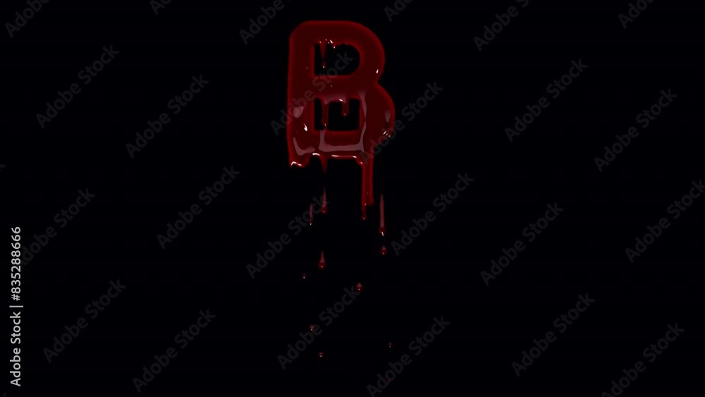 Gothic Blood Dripping Alphabet Letters: Create gothic horror themes ...