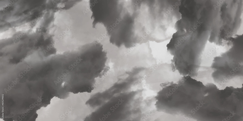 White, Black background of smoke vapes mist or smog. Luxury smoke on ...