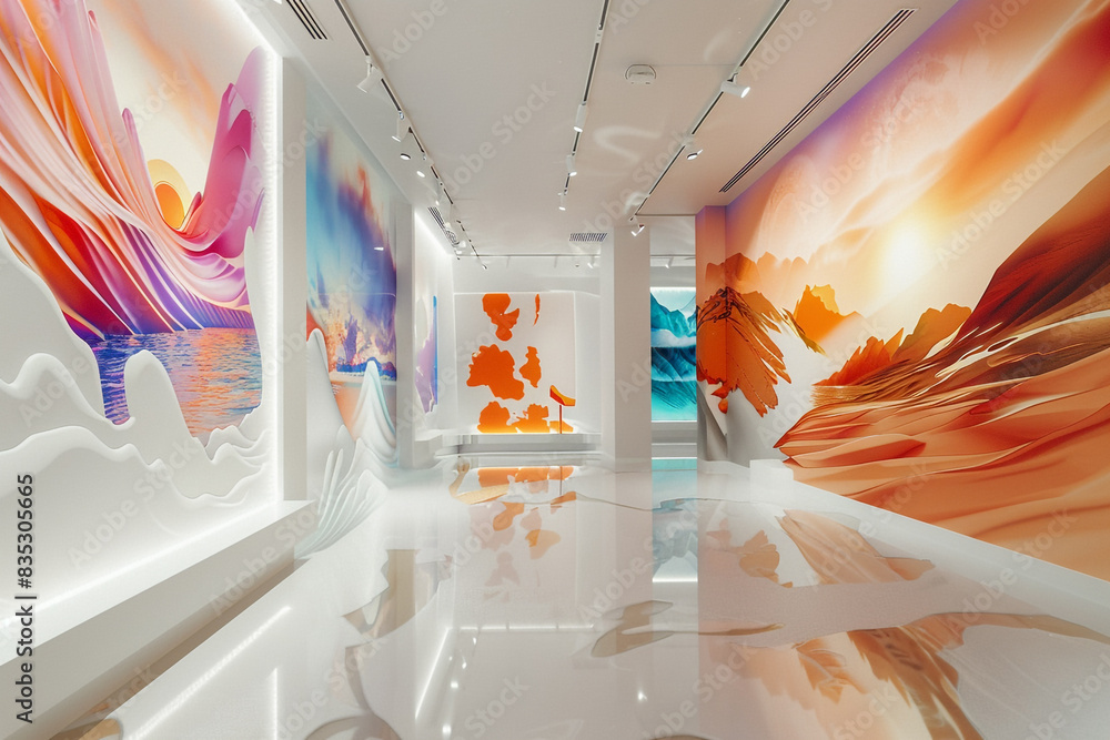 Luxurious Avant Art Gallery interior featuring innovative augmented ...