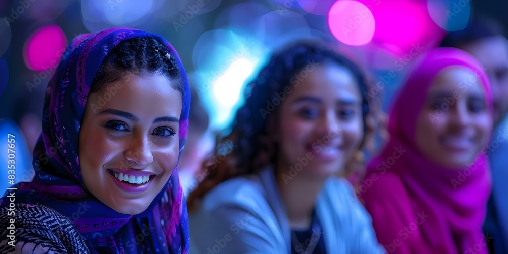 Professional networking group of diverse people with a focus on social ...