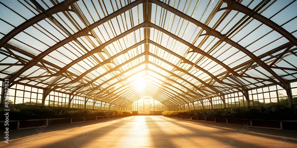 Designing a Steel Frame for a Greenhouse Roof and Interior Structure ...