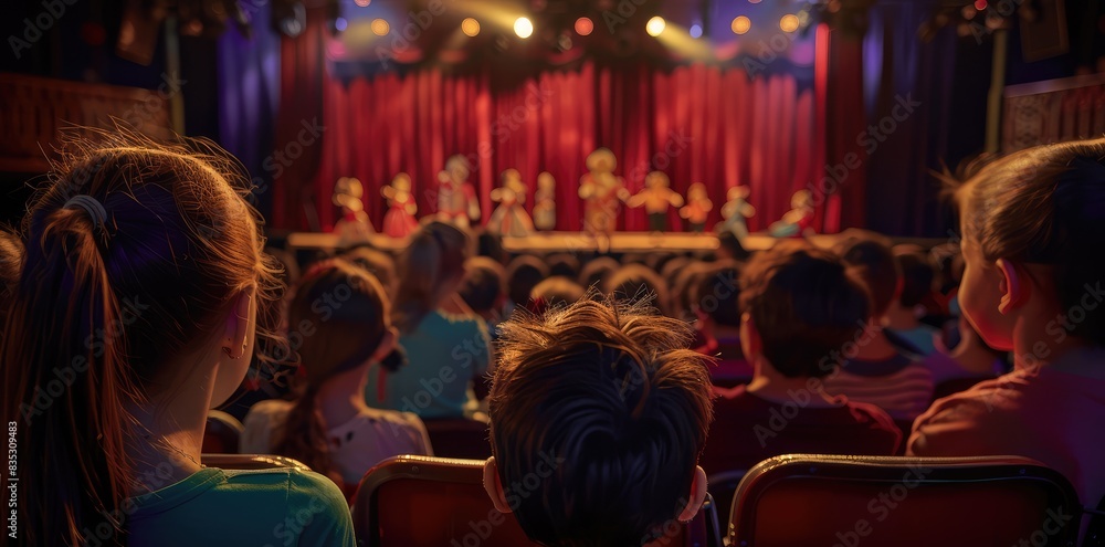 A puppet show delighting children and adults alike, with the animated ...