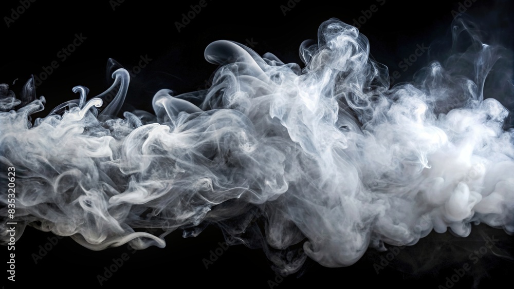 Seamless looping video of smoke on black background, smoke, black ...