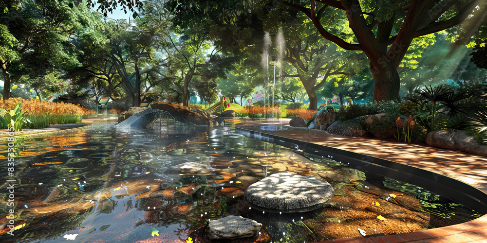 Augmented Reality Park: A park where visitors can experience augmented ...