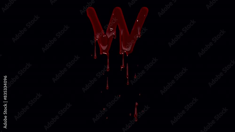 Animated Horror Alphabet Letters with Blood| Add A Chilling Touch to ...