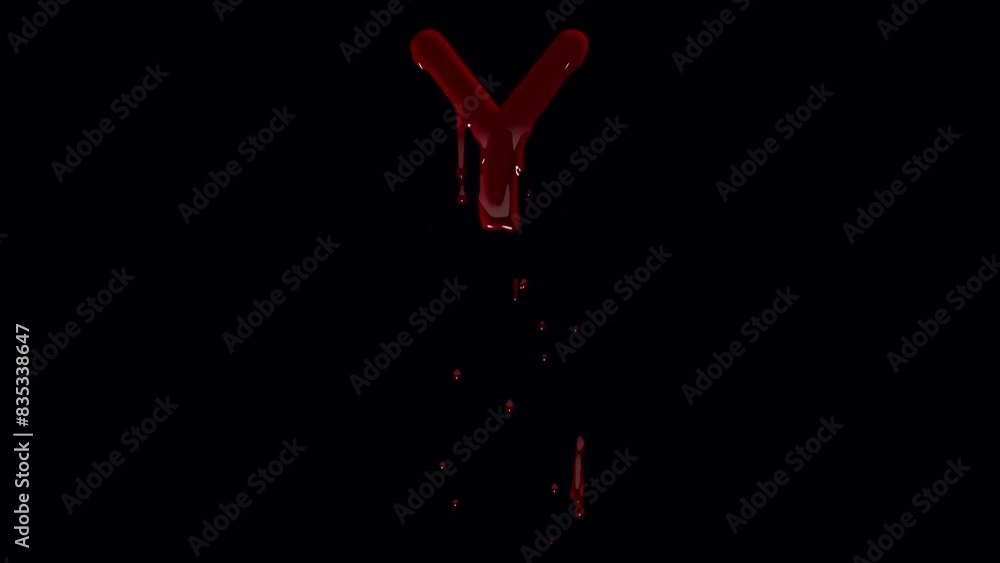 Spooky Blood Dripping Alphabet Animations: Add spooky effects to your ...