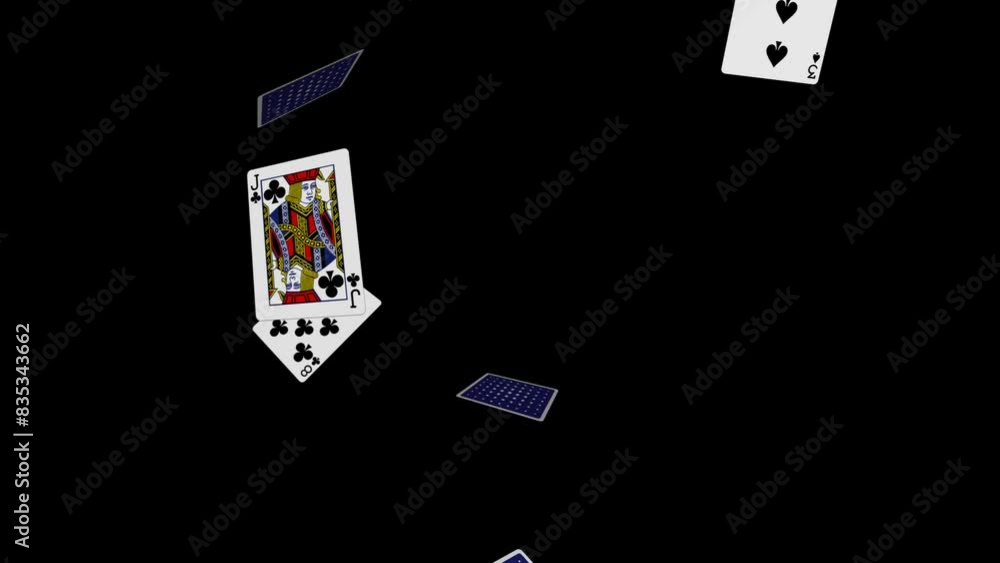Playing Cards - Poker Deck - Explosion Blast - VI - Realistic 3D ...