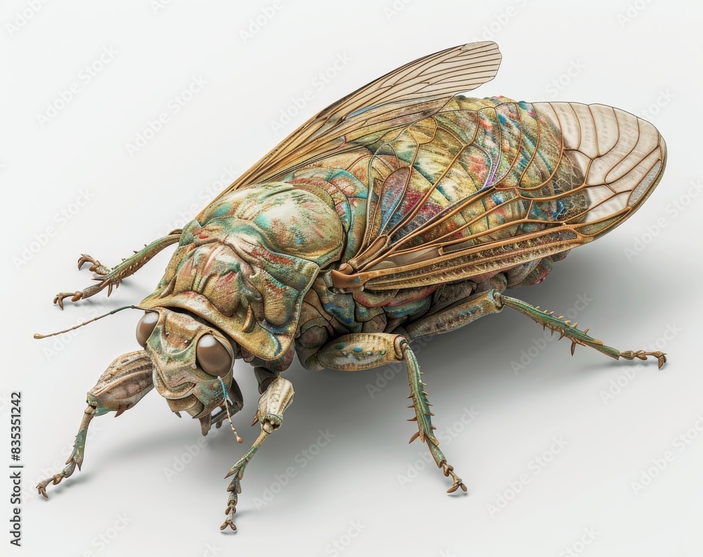 Trillions of cicada brood insects are invading cities ilustração do ...
