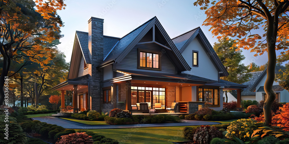 Traditional Modern Home: A home that blends traditional architectural ...