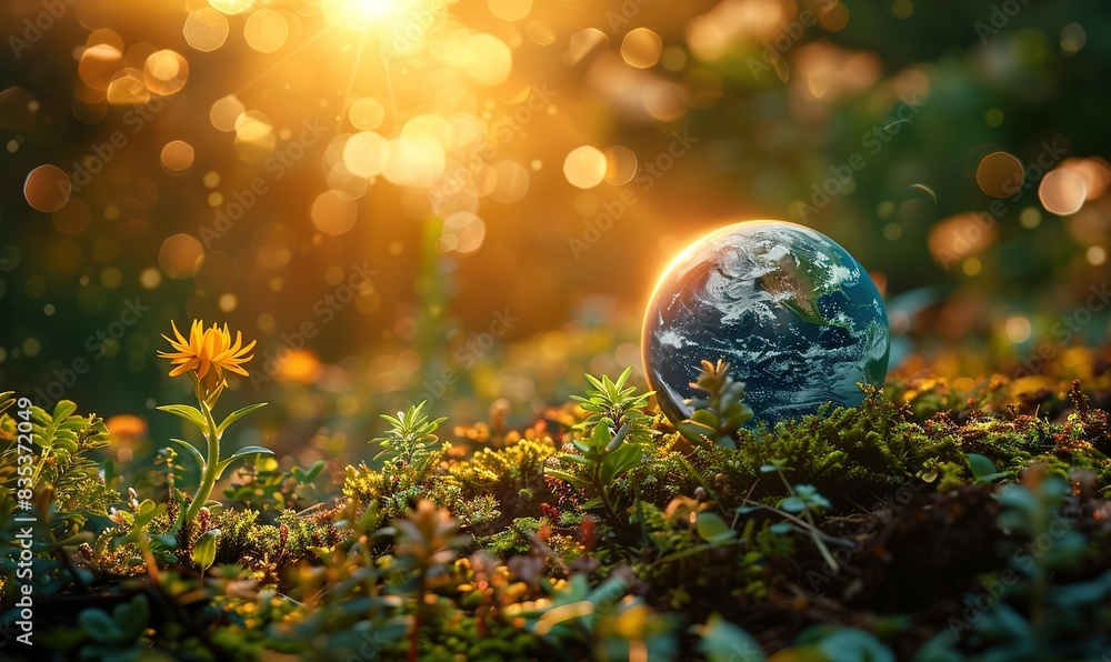 world environment day banner background design Stock Photo | Adobe Stock