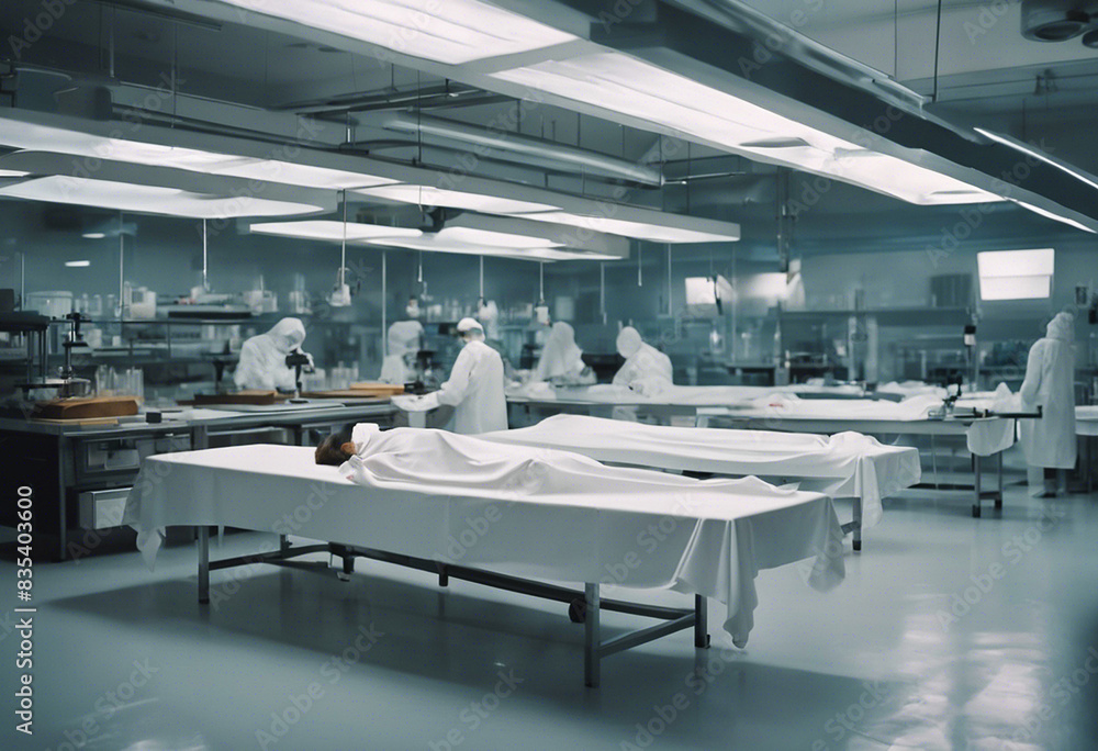 Inside an autopsies, necropsies laboratory Stock Photo | Adobe Stock