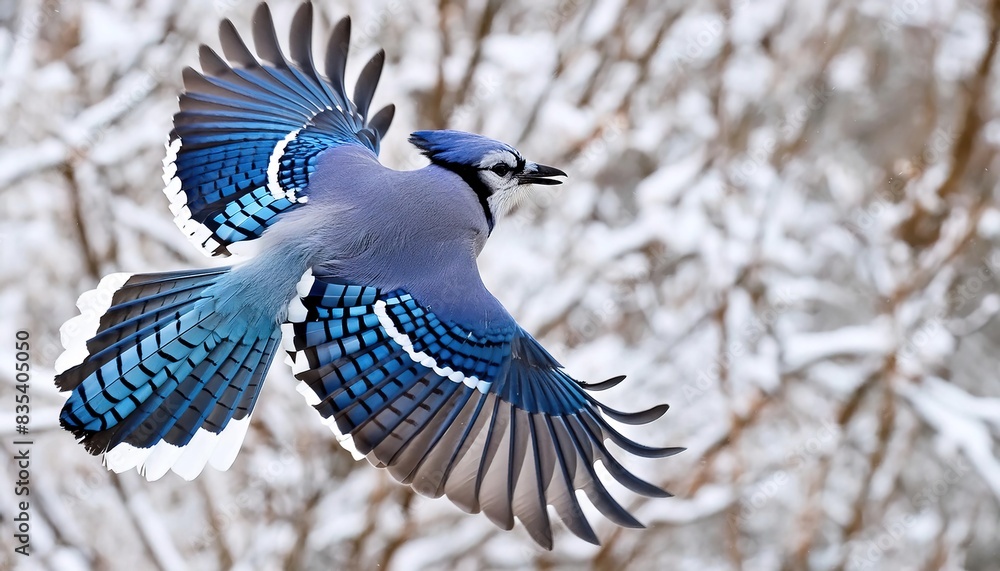 blue jay - Cyanocitta cristata - is a passerine bird in the family ...