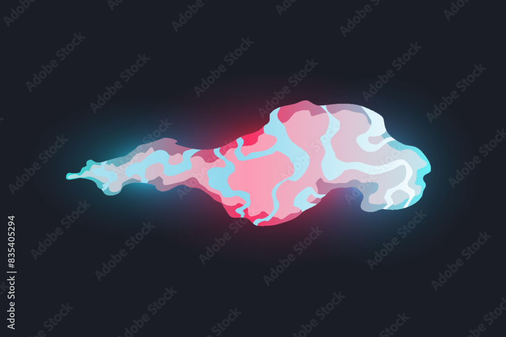 Cartoon laser gun beam. Alien combat weapon rays. Futuristic shot ...