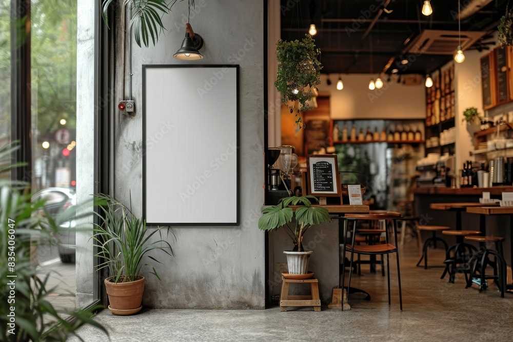 welcome signboard at the entrance of a shop or restaurant for showing ...