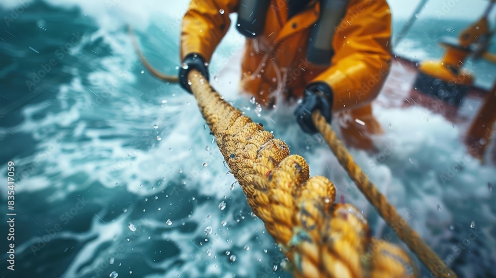 Experience the synergy of teamwork as crew members collaborate ...