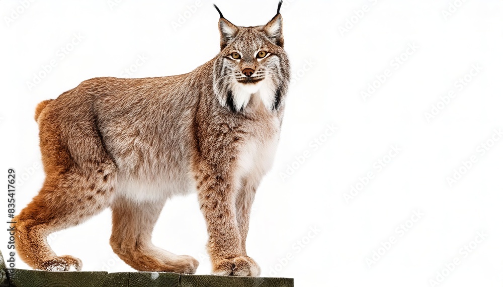 Canada or Canadian lynx - Lynx canadensis - a medium sized wild cat ...