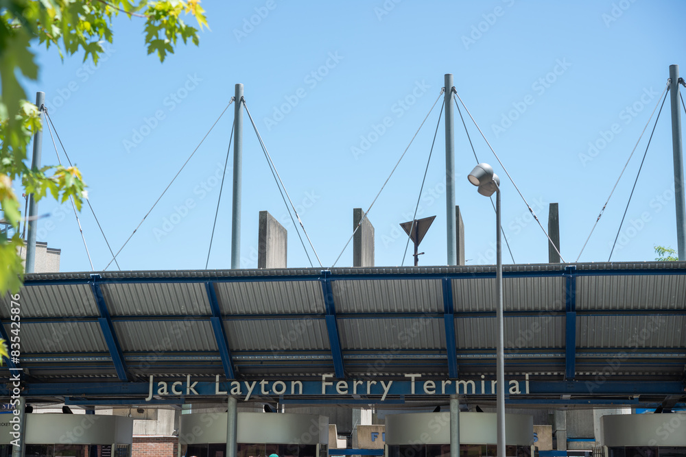 exterior building and sign at Jack Layton Ferry Terminal located at 9 ...