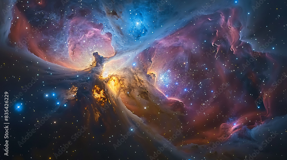 detailed photo of the Milky Way's Orion Arm captured from the Keck ...