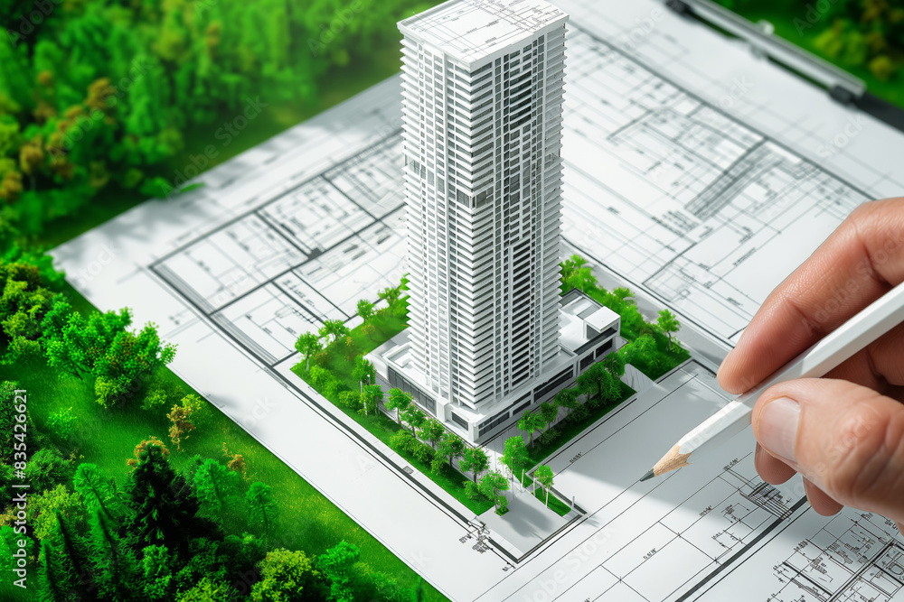 Skyscraper Model in Architectural Design is crucial for urban planning ...