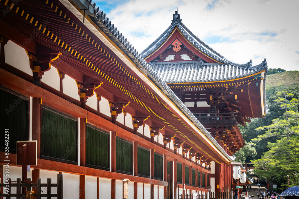 todaiji, todai-ji temple complex, gold pagoda, nara, nara park, japan ...