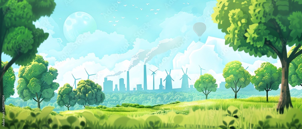 Carbon offset projects A conceptual depiction of carbon offset projects ...